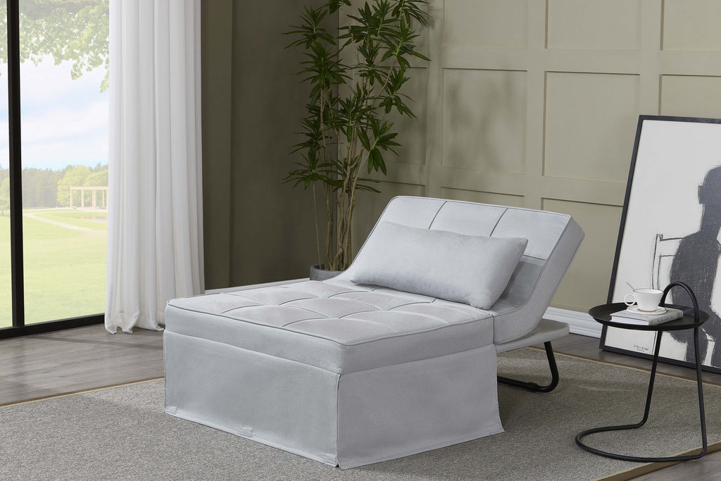 Sillón puf otomano gris 3 en 1 Ota – Concept-U