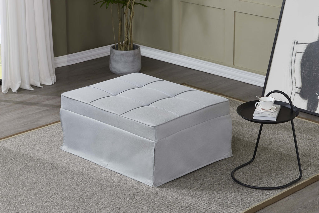 Sillón puf otomano gris 3 en 1 Ota – Concept-U